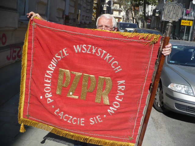 sztandar PZPR - 9725861217 - oficjalne archiwum Allegro