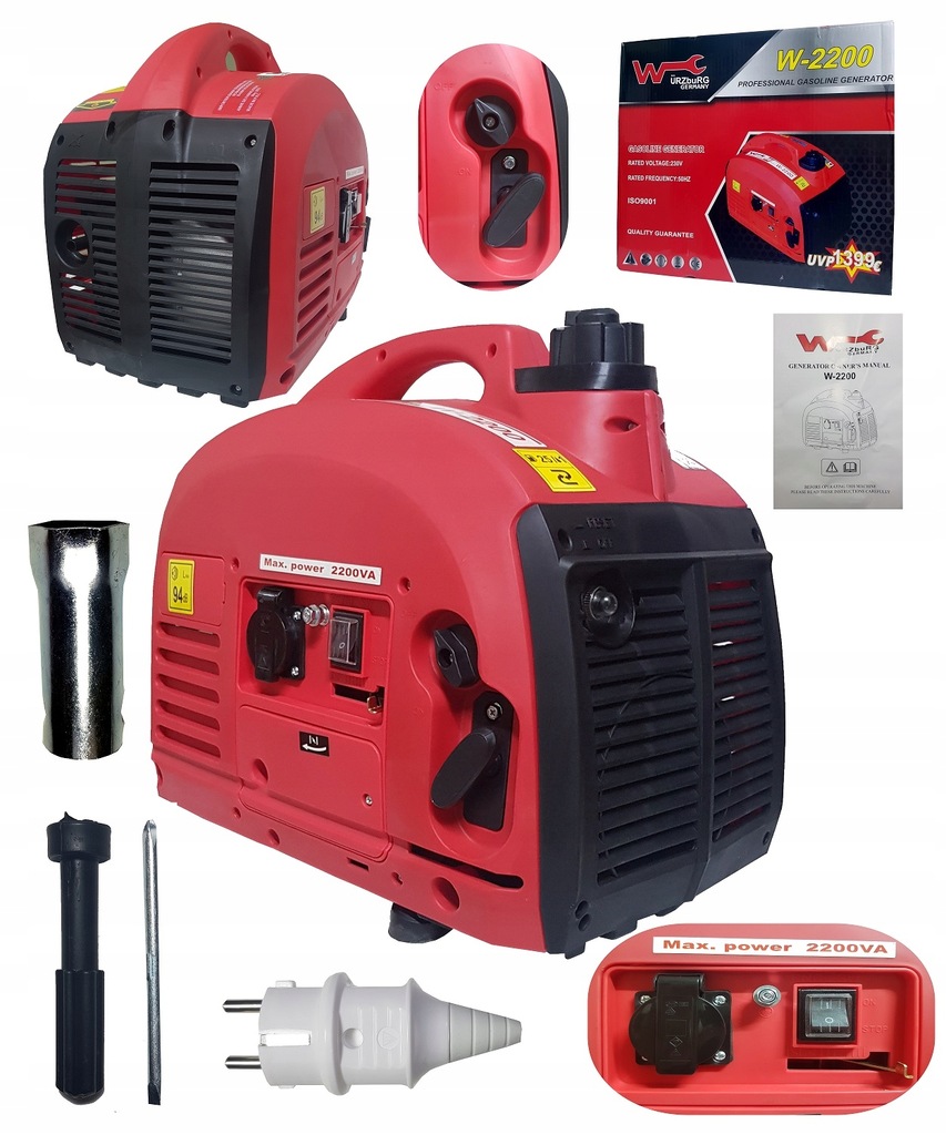AGREGAT PRĄDOTWÓRCZY 2200W WuRZBURG GERMANY W-2200 - 12956286453 ...