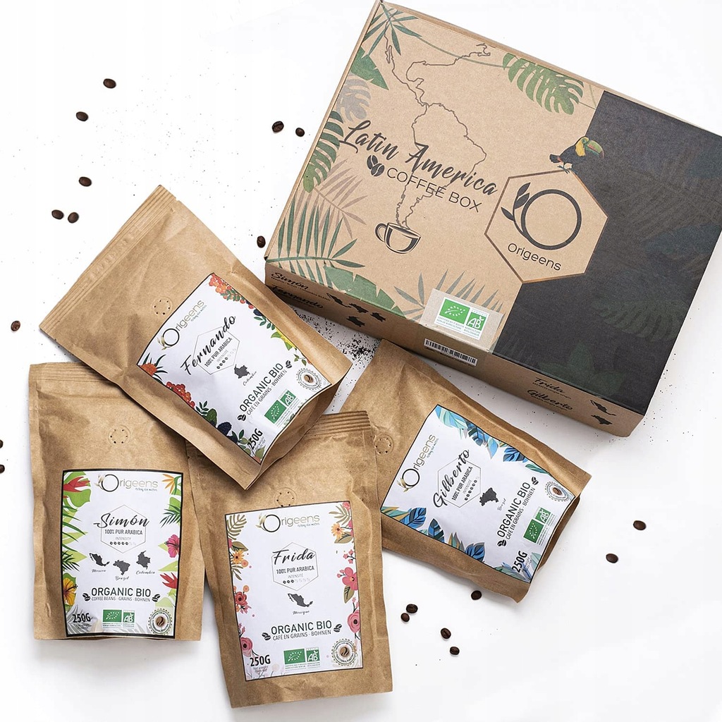 Zestaw Degustacyjny Kaw Ziarnistych 4x250g Prezent - 13296065131 ...