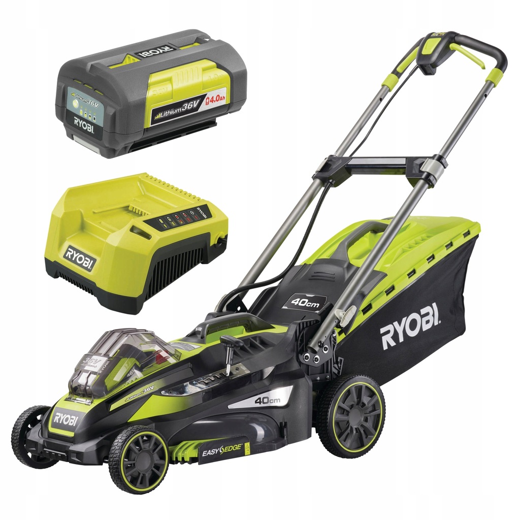 RYOBI RLM36X41H40 KOSIARKA AKU Z NAPĘDEM 36V 4Ah - 10487908676 ...