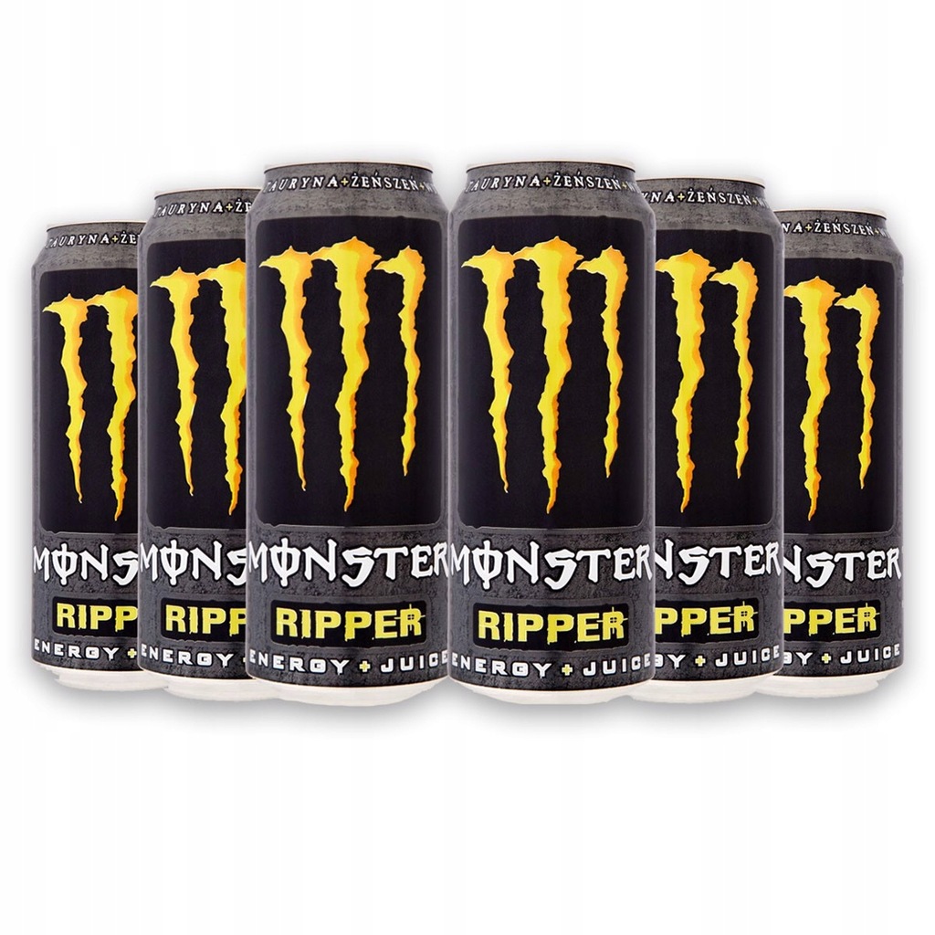 Monster Ripper napój energetyzujący 500 ml 6 sztuk - 12388227652 ...