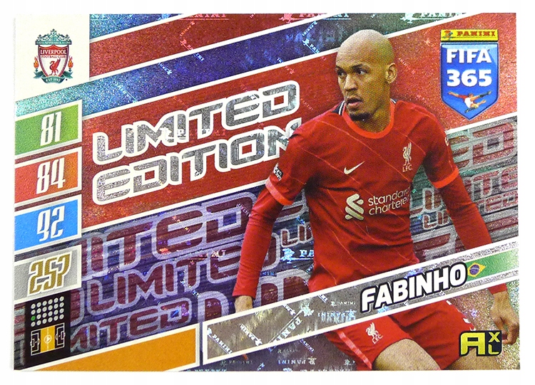 Panini FIFA365 2022 karta LIMITED Fabinho - 11307006722 - oficjalne ...