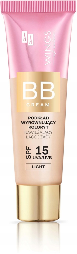 AA WINGS OF COLOR BB Cream Podkład SPF 15 Light - 10228607815 - oficjalne archiwum Allegro