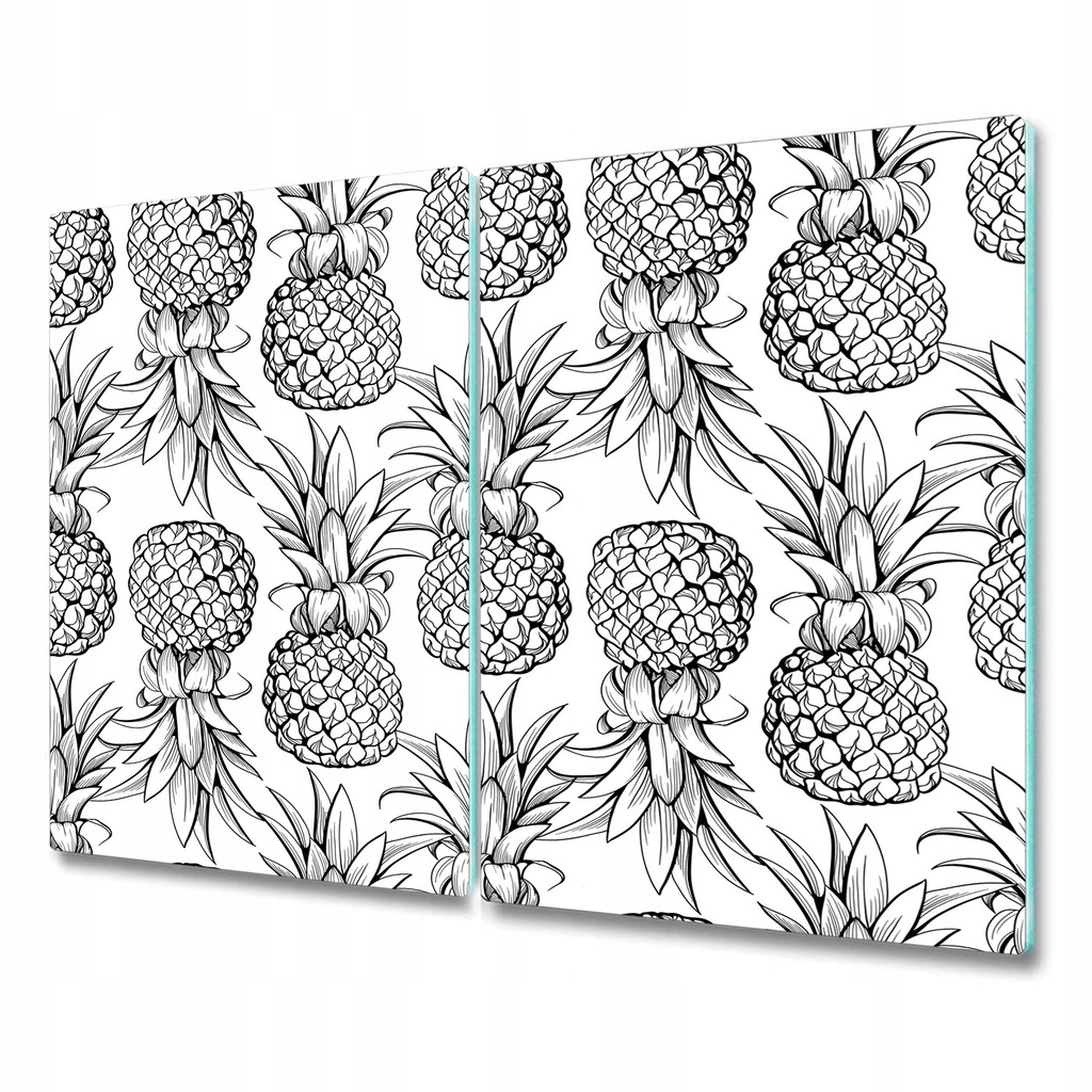 Купить Стеклянные разделочные доски Ананасы Ч/Б 2x30x52: отзывы, фото и характеристики на Aredi ...