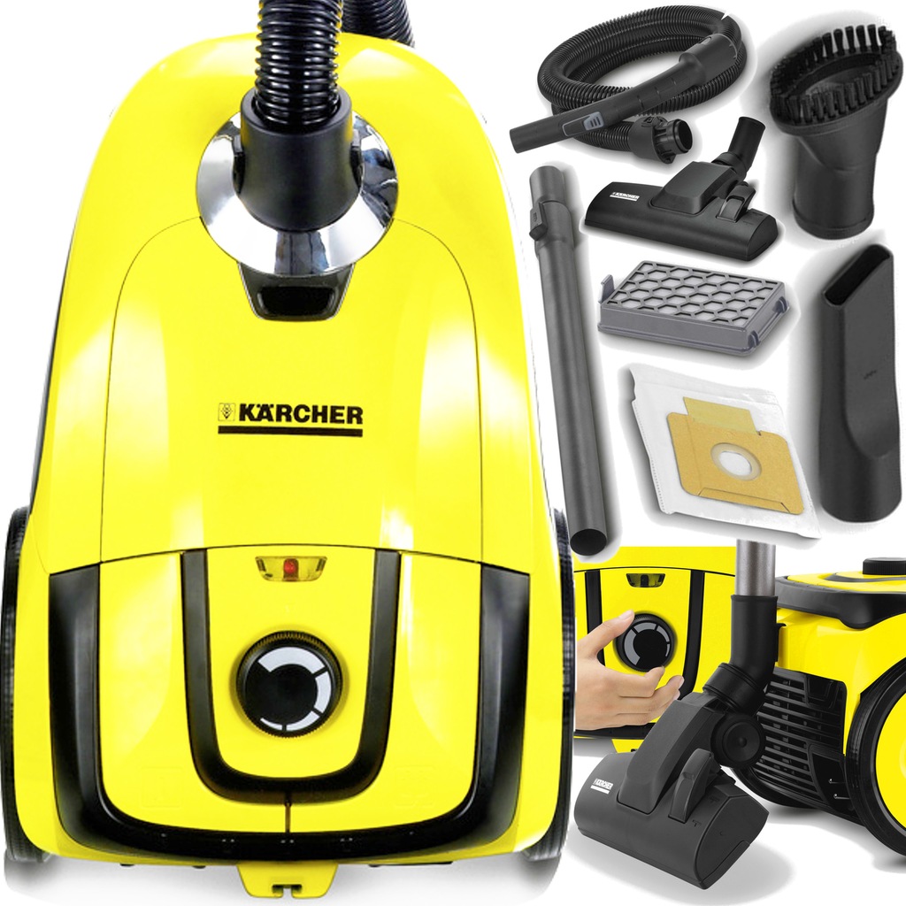 MOCNY ODKURZACZ DOMOWY KARCHER VC2 DLA ALERGIKÓW - 12128346166 - oficjalne archiwum Allegro