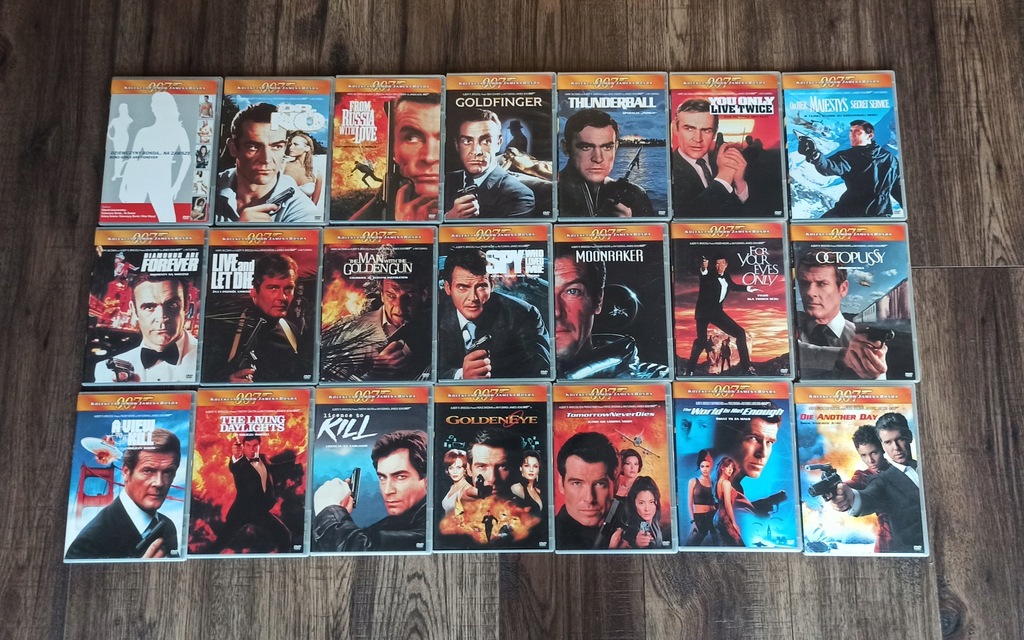 Kolekcja filmów James Bond 21 części DVD + gazetki - 13512298318 ... Kolekcja filmów James Bond 21 części DVD + gazetki - 13512298318 ...
