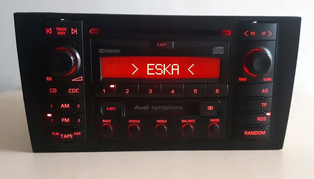 RADIO AUDI A6 C5 CD + KASETA / ZNANY KOD / - 13088117098 - oficjalne archiwum Allegro