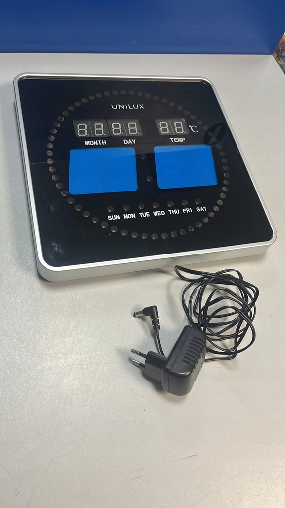 B4081 UNILUX ZEGAR ŚCIENNY led flo 28x28cm - 12825747748 - oficjalne ...