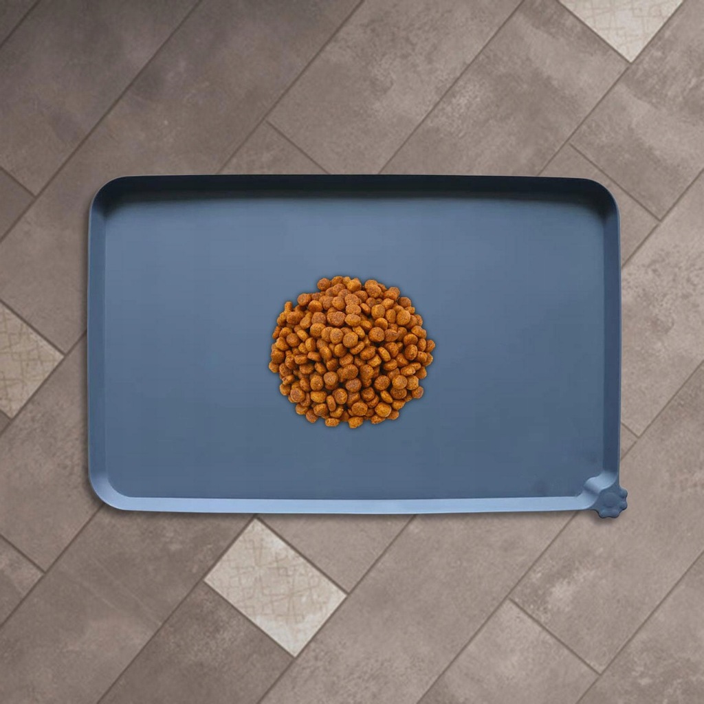 Dog Feeding Mat Food Bowl Pad Dog Cat Food Mats Waterproof 48cmx30cm ...