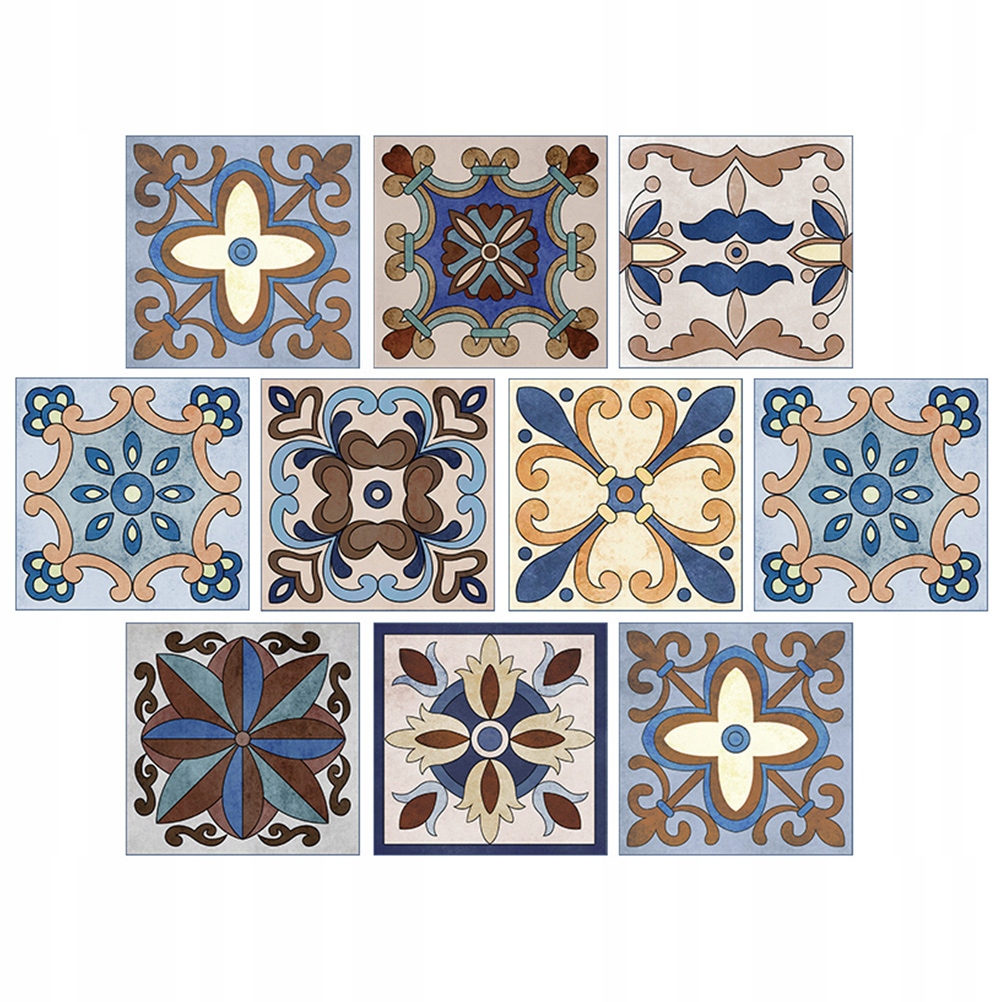 Kitchen Tile Decals Stickers Brick Wall 10 Pcs - 13600428032 ...