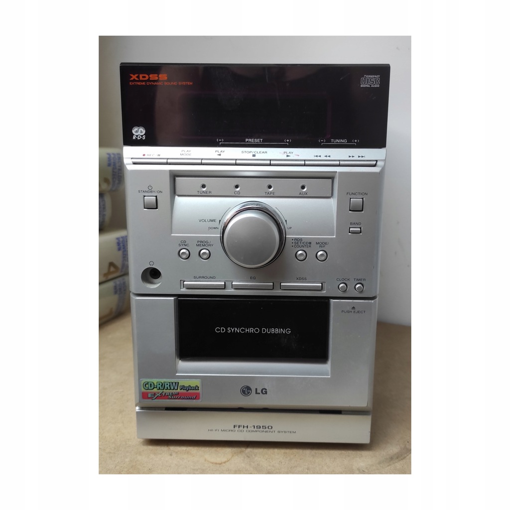 WIEŻA LG FFH-1950AD KASETY+ CD - 12422793384 - oficjalne archiwum Allegro