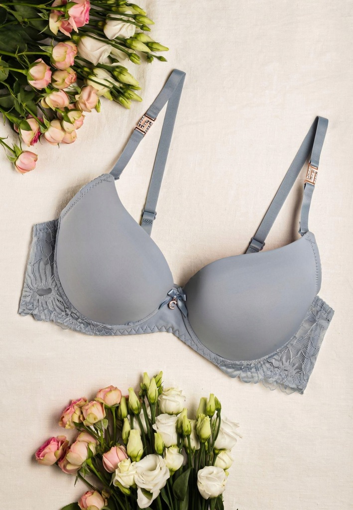 Born2Be Niebieski Biustonosz damski 95C Full Cup - 13581952253 ...