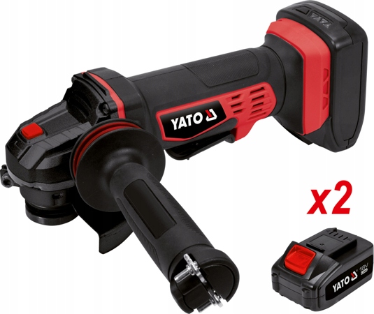 Szlifierka kątowa aku 125 YATO 18V YT-82828 2x3Ah - 7475103185 - oficjalne archiwum Allegro