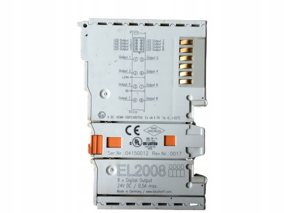 MODUŁ PLC BECKHOFF EL2008 8 wyjść 24VDC NrD065 - 13279787982 ...