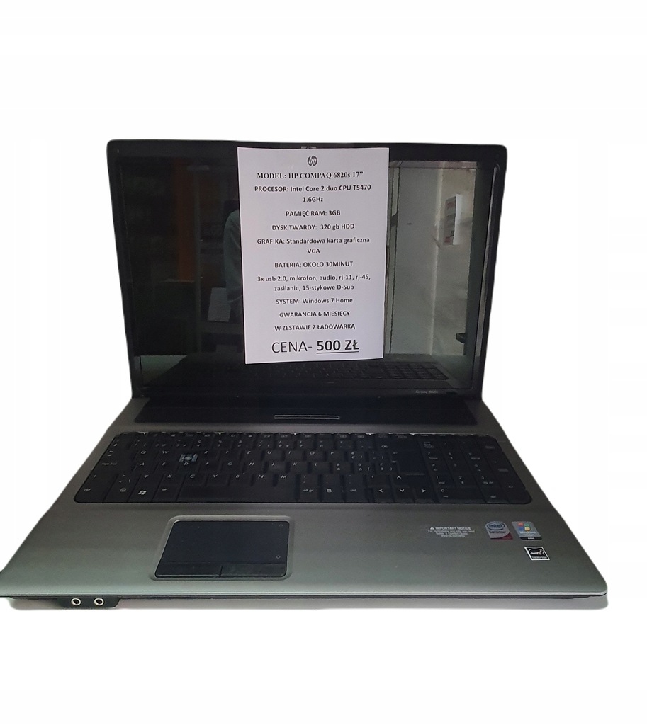 Laptop HP COMPAQ 6820s 17 Laptop HP COMPAQ 6820s 17
