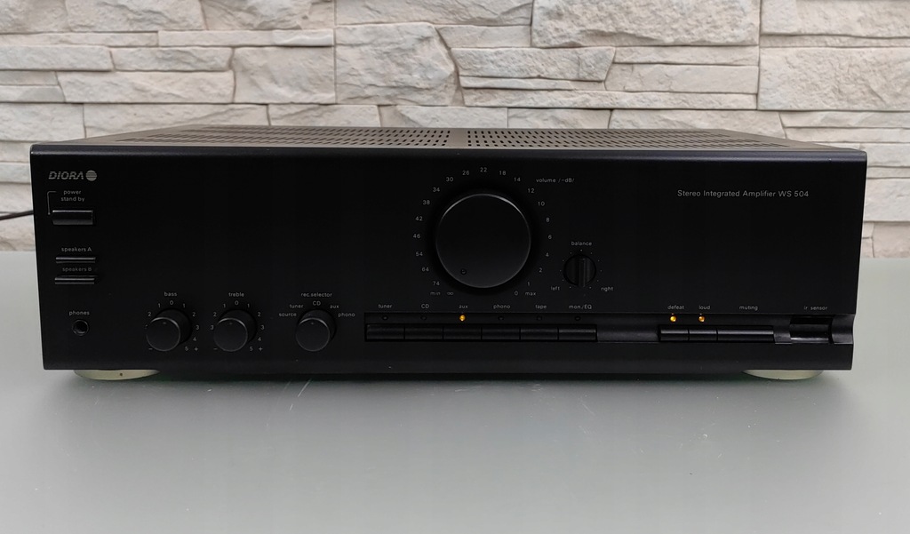 DIORA WS-504 MOCNY WZMACNIACZ STEREO - 13772538020 - oficjalne archiwum Allegro
