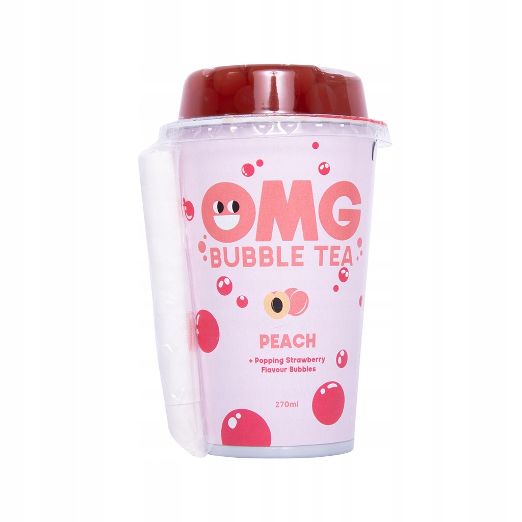 OMG bubble tea brzoskwinia i truskawka 270 ml - 13629088204 - oficjalne ...
