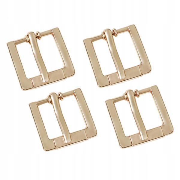 Sleek Metal Clasp for Leather Belts and Purses, Shiny Gold, 3 Pieces 3 ...