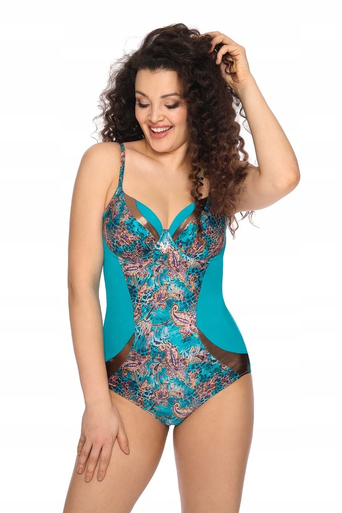Strój kąpielowy Ava SKJ 45 75G turquoise - 13482292086 - oficjalne archiwum Allegro