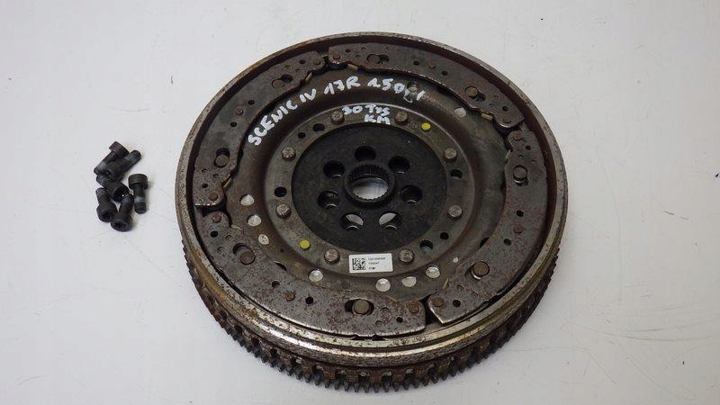 KOŁO ZAMACHOWE DWUMASA 30 TYS. KM RENAULT SCENIC IV 1.5 DCI 123105630R ...