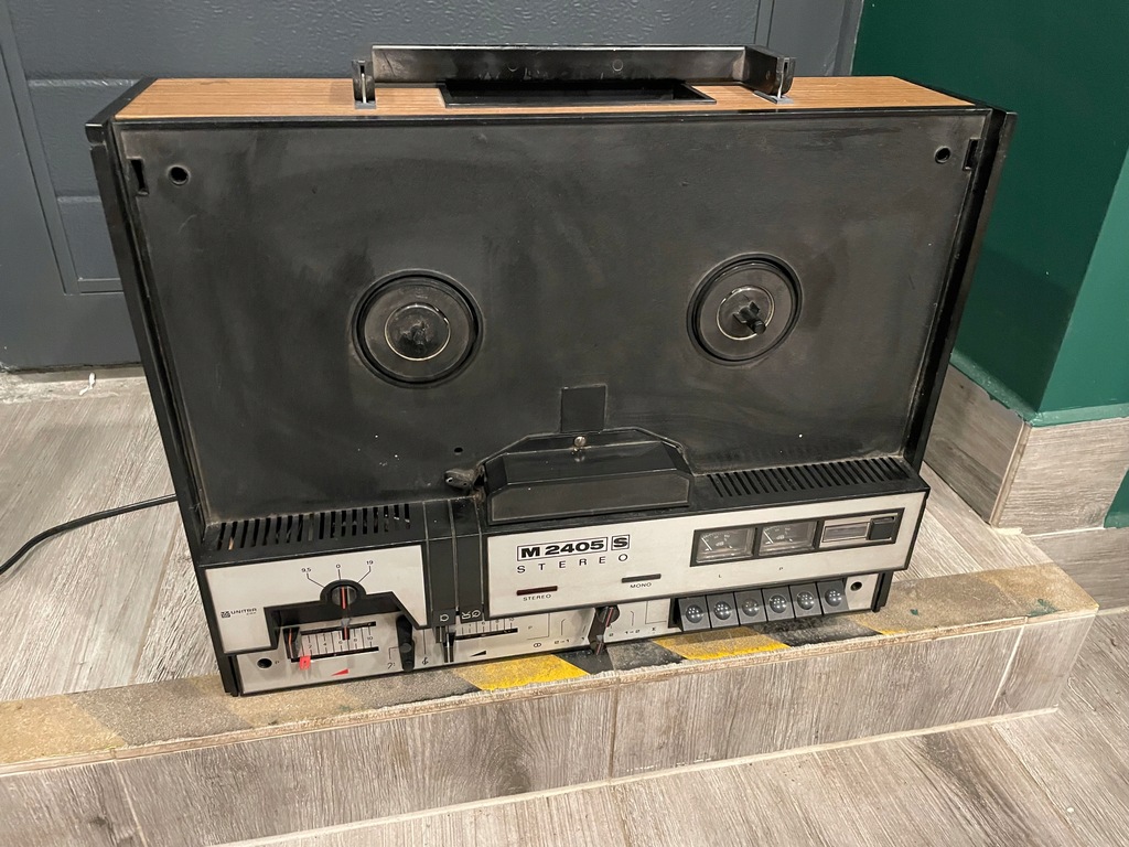Magnetofon szpulowy Unitra M 2405 S + głośniki BCM - 12835810386 - oficjalne archiwum Allegro