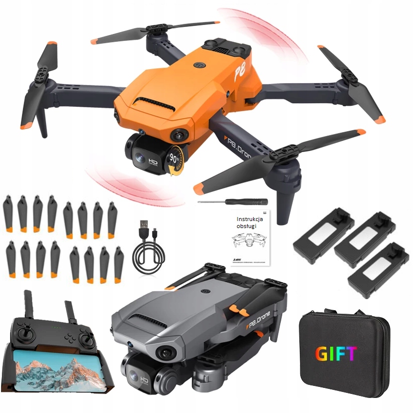 DRON Z KAMERA 4K HD WIFI DRON COMBO ZAWIS i FPV - 12789987470 ...
