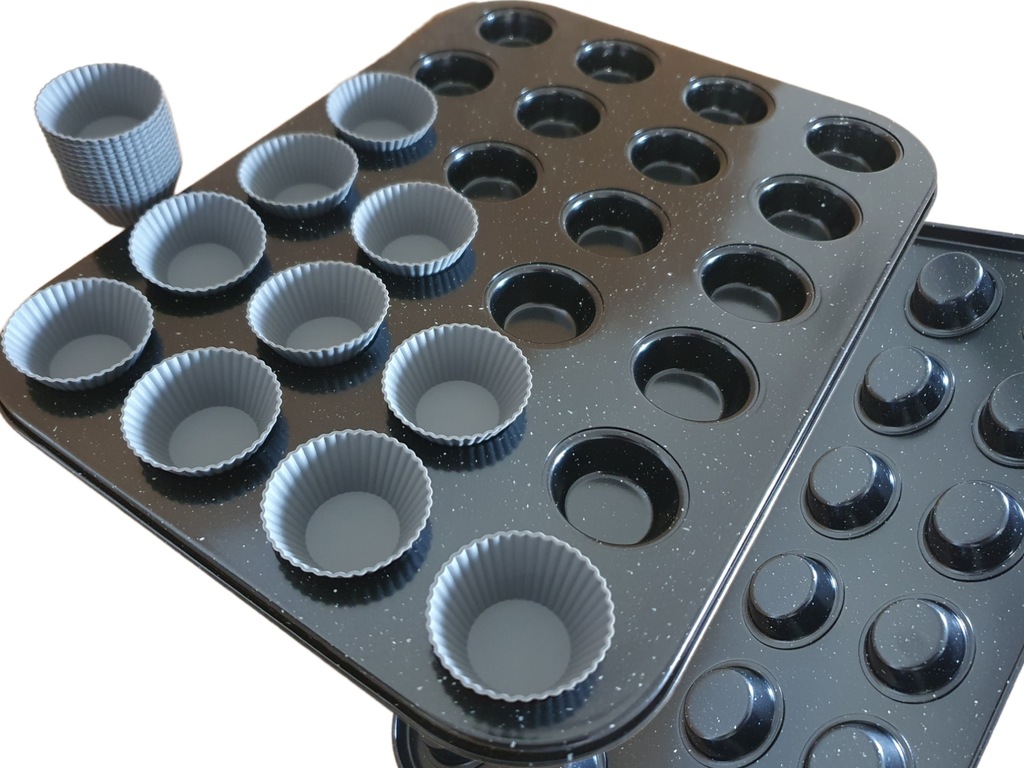 FORMA silikonowa Babeczek muffinek MINI babeczki - 12649341432 ...