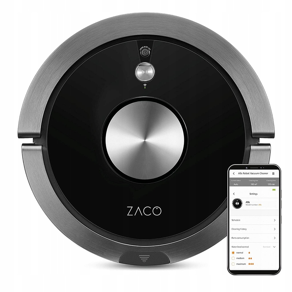 Zaco A9S Pro robot sprzątający z funkcją mopowania - 12246789143 ...
