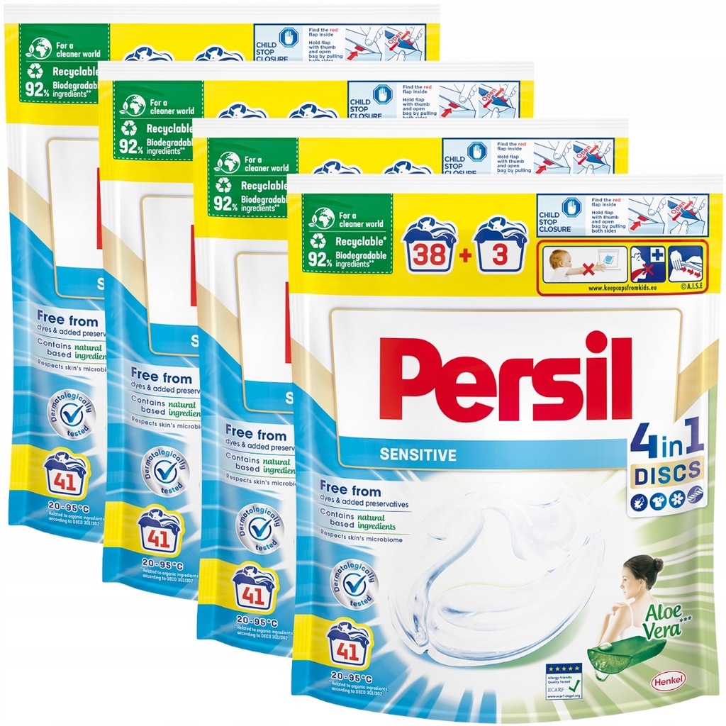 Persil Baby Sensitive Kapsułki do prania 4x 41szt - 12377889568 ...