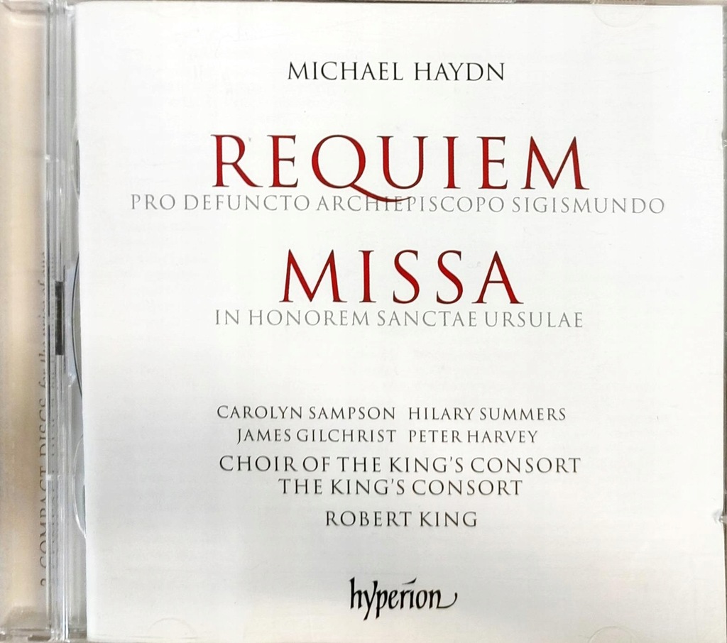 CD MICHAEL HAYDN REQUIEM MISSA - 13079693658 - oficjalne archiwum Allegro