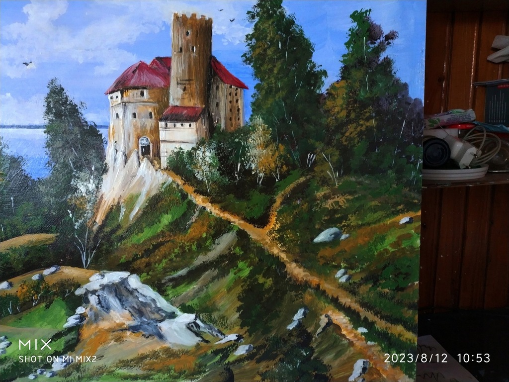 ŚLADAMI PRZODKÓW, bardzo duży obraz olejny, Galeria Gochy - 14459413015 ...