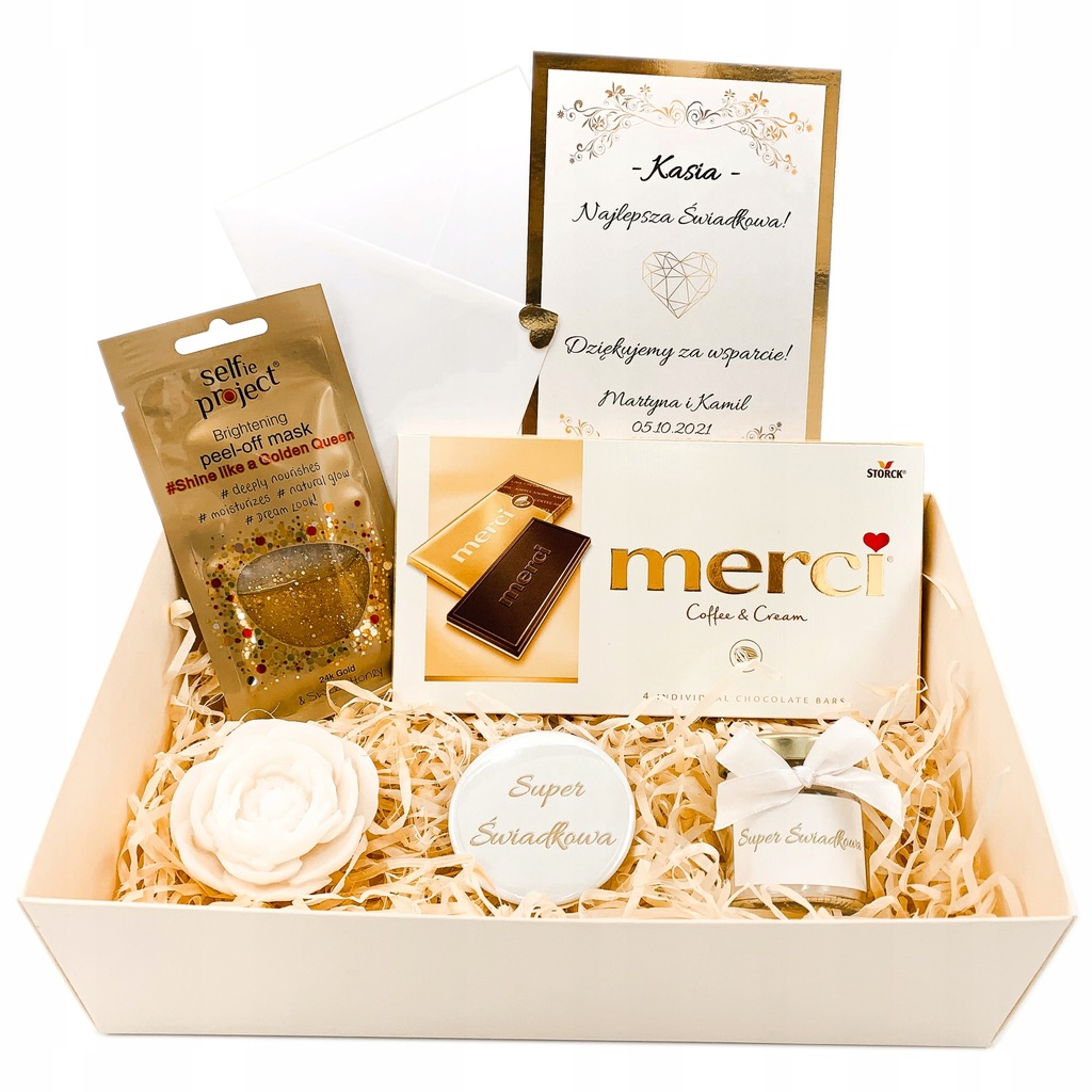 BOX dla Świadkowej Podziękowanie - Prezent - Gift - 11129462914 ...