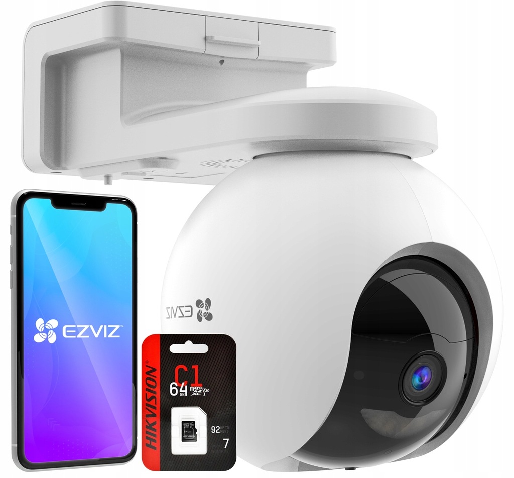 Kamera Zewnętrzna Obrotowa WiFi 4MP EZVIZ HB8 64GB - 12589447138 - oficjalne archiwum Allegro