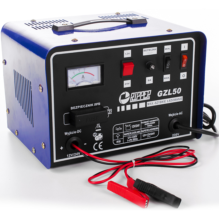 PROSTOWNIK ŁADOWARKA Ripper GZL-50 12V 24V 50A - 7071149311 - oficjalne ...