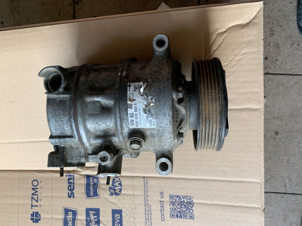 SPRĘŻARKA KLIMATYZACJI AUDI SEAT SKODA 5Q0820803E - 12710676116 ...