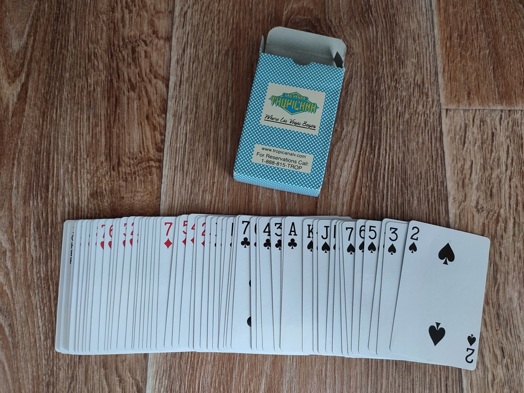 Talia Karty Kasyno TROPICANA Las Vegas PRL Nowe ! - 13032203013 ...