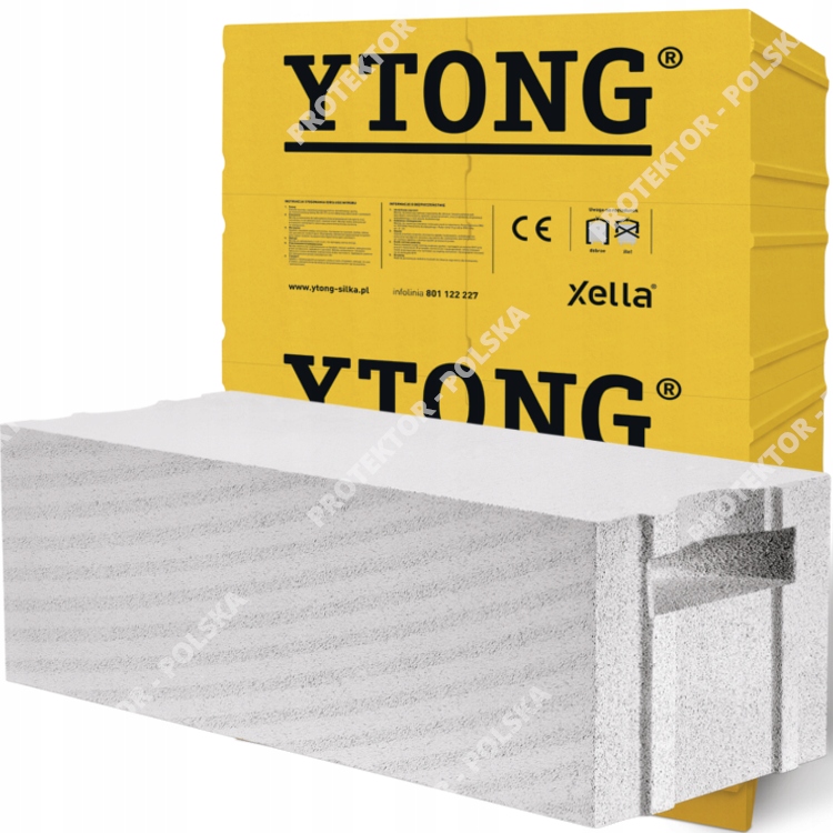 YTONG 24cm gazobeton bloczki pustaki suporex Xella - 12387685908 - oficjalne archiwum Allegro