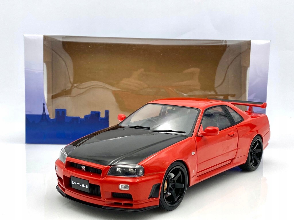 Nissan Skyline GT-R R34 Active Red Solido 1:18 - 12743157923 ...