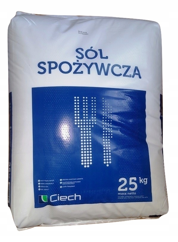 Sól spożywcza do BASENU produkcji Ciech 25kg - 9415137912 - oficjalne ...