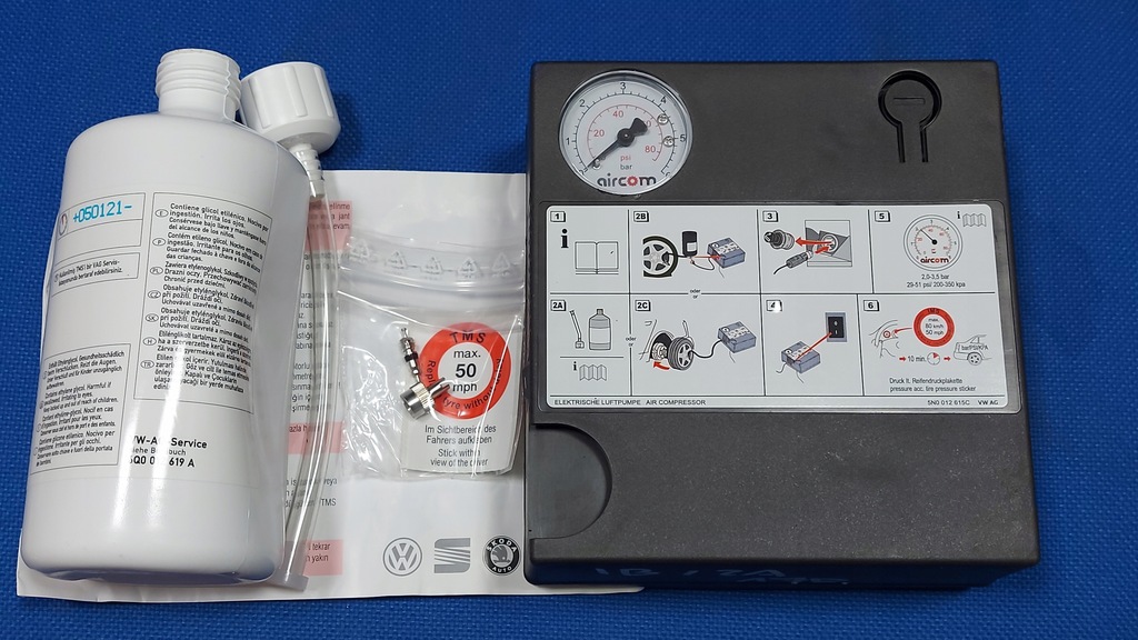 Zestaw naprawczy koła Kompresor Skoda VW audi Seat - 13774439190 - oficjalne archiwum Allegro