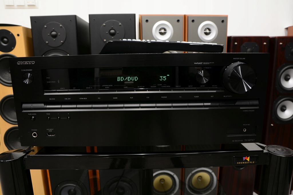 Amplituner sieciowy kino domowe 7.2 Onkyo TX-NR747 - 11472123204 - oficjalne archiwum Allegro