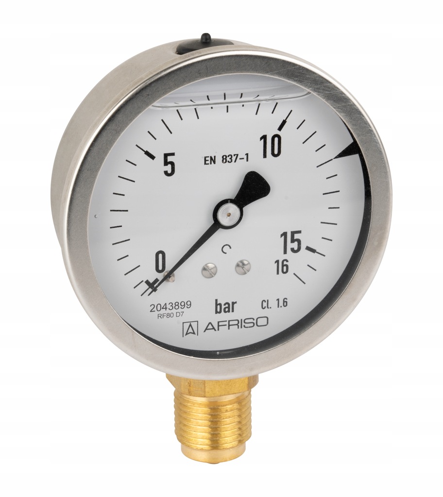 Manometr glicerynowy RF80 Gly D701 0-16 bar G1/2" - 13395546537 - oficjalne archiwum Allegro