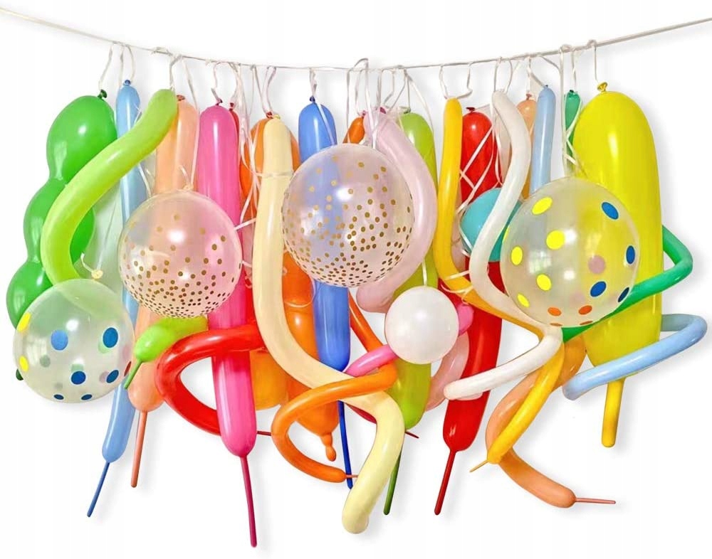 ZESTAW BALONY DŁUGIE KRĘCONE INS DO MODELOWANIA - 11684444360 - oficjalne archiwum Allegro