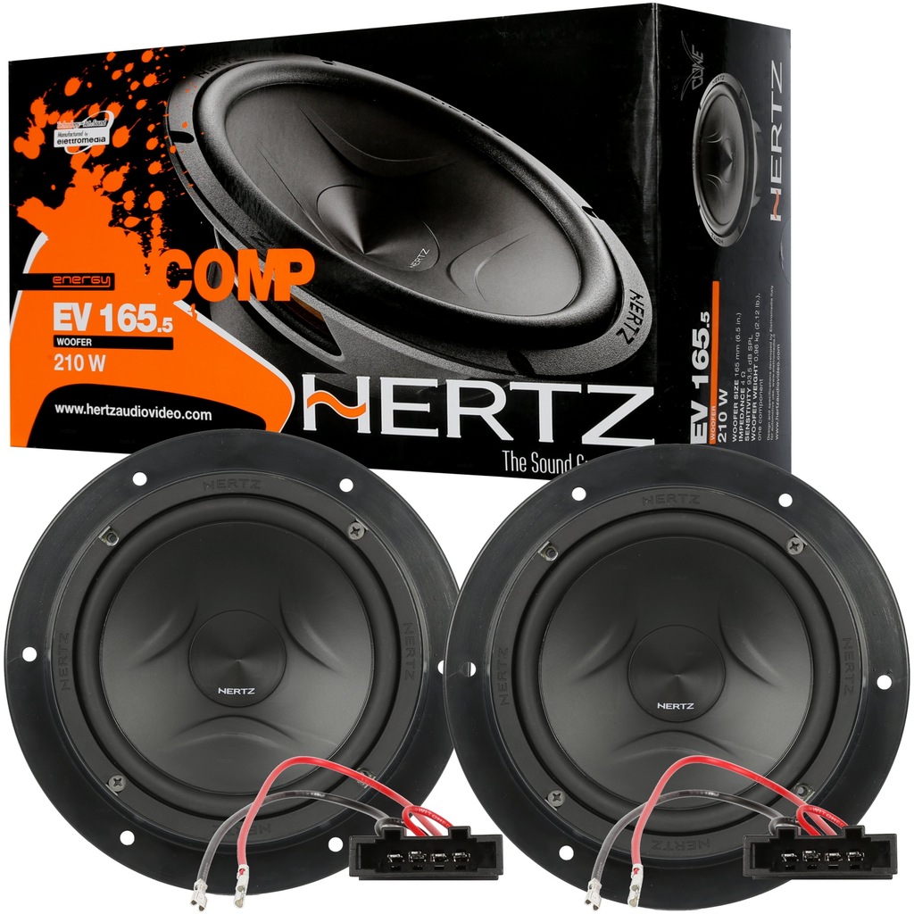 HERTZ ESK EV 165 GŁOŚNIKI AUDI TT 8J Q3 8U PRZÓD - 7257450216 - oficjalne archiwum Allegro