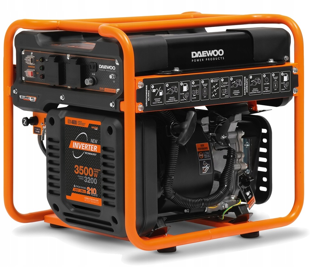 Agregat prądotwórczy inwertorowy DAEWOO GDA 4600i - 12183451529 ...