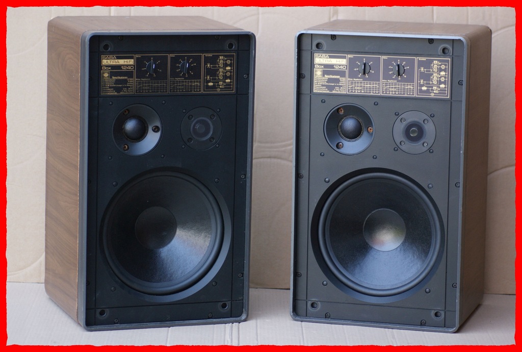 kolumny vintage *Saba ultra Hi Fi Box 1240 * - 17028352143 - oficjalne ...