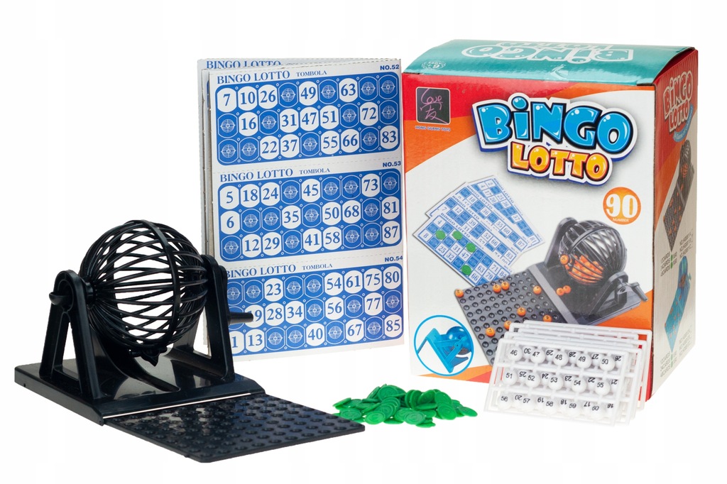 BINGO GRA RODZINNA LOTTO LOTERIA MASZYNA LOSUJĄCA - 8616611240 ...