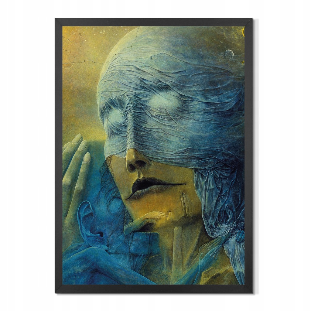 Zdzisław Beksiński, plakat BG78, rama, kadr, 70 × 50 cm - 15171113748 ...
