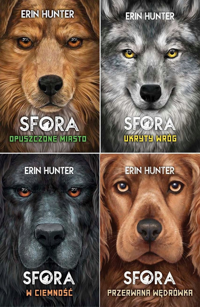 PAKIET Sfora 1 - 4 KOMPLET Erin Hunter - 11000909843 - oficjalne ...