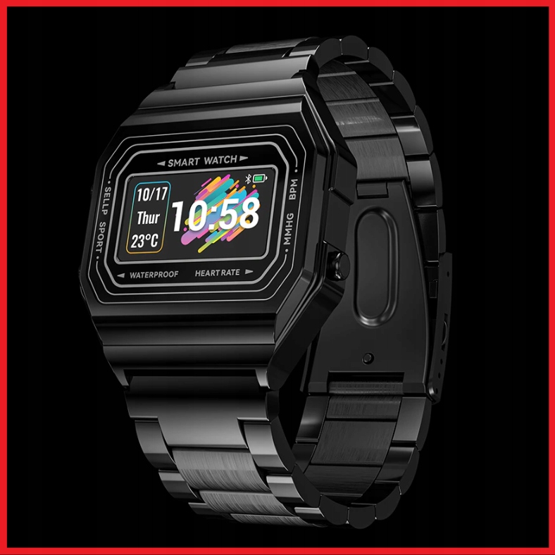 Retro Smartwatch w stylu CASIO Vintage - Czarny - 12778691453 ...